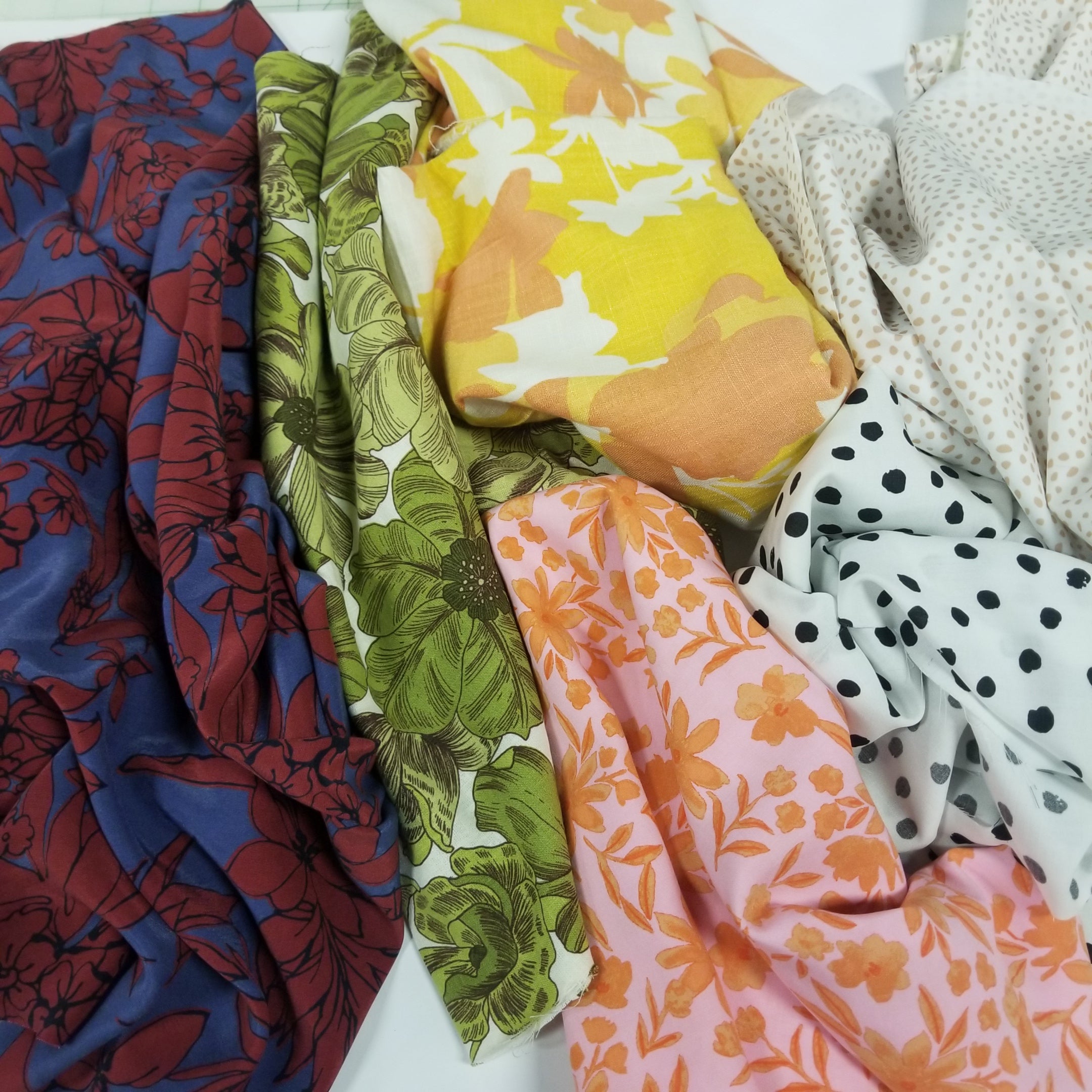 Designer Fashion Apparel Fabric By The Yard- Deadstock Fabric Boutique ...
