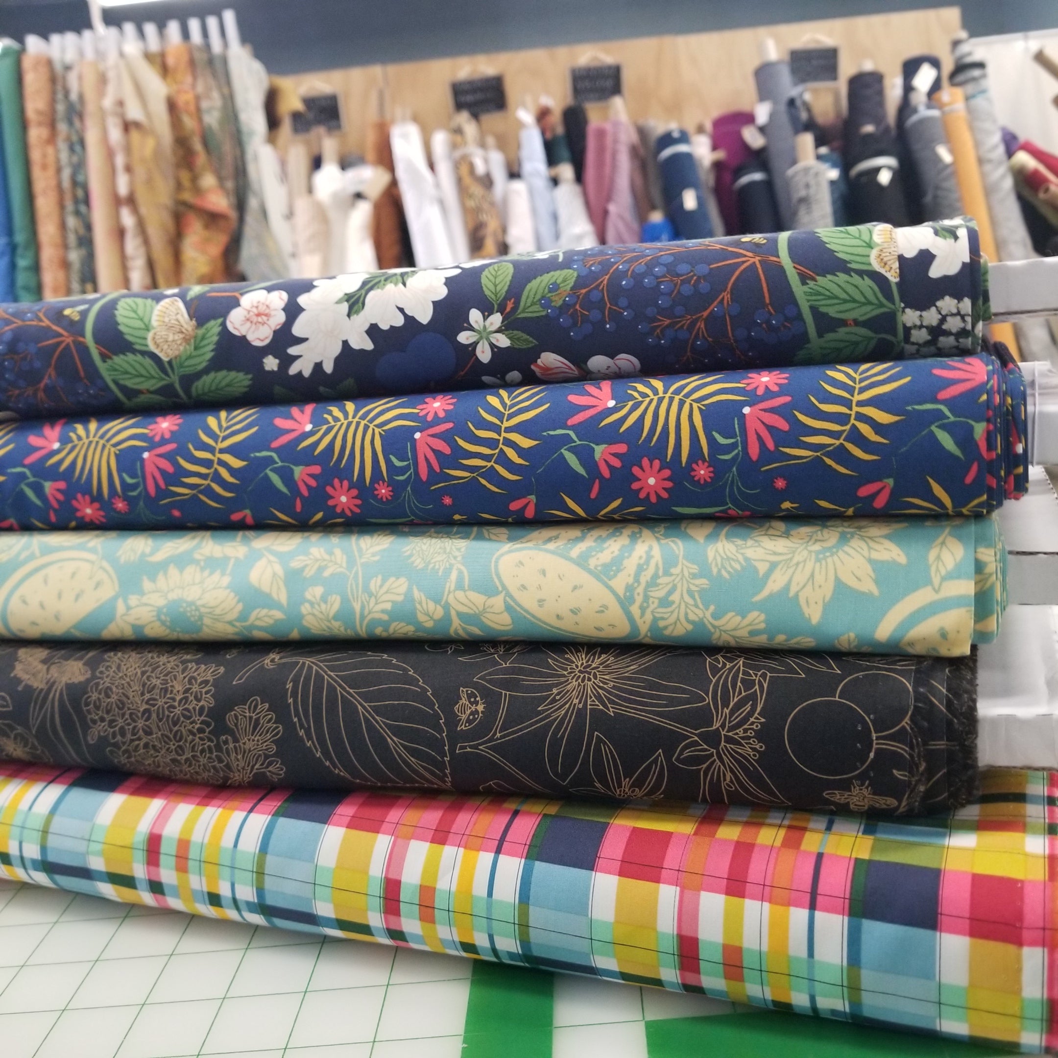 Designer Fashion Apparel Fabric By The Yard- Deadstock Fabric Boutique ...