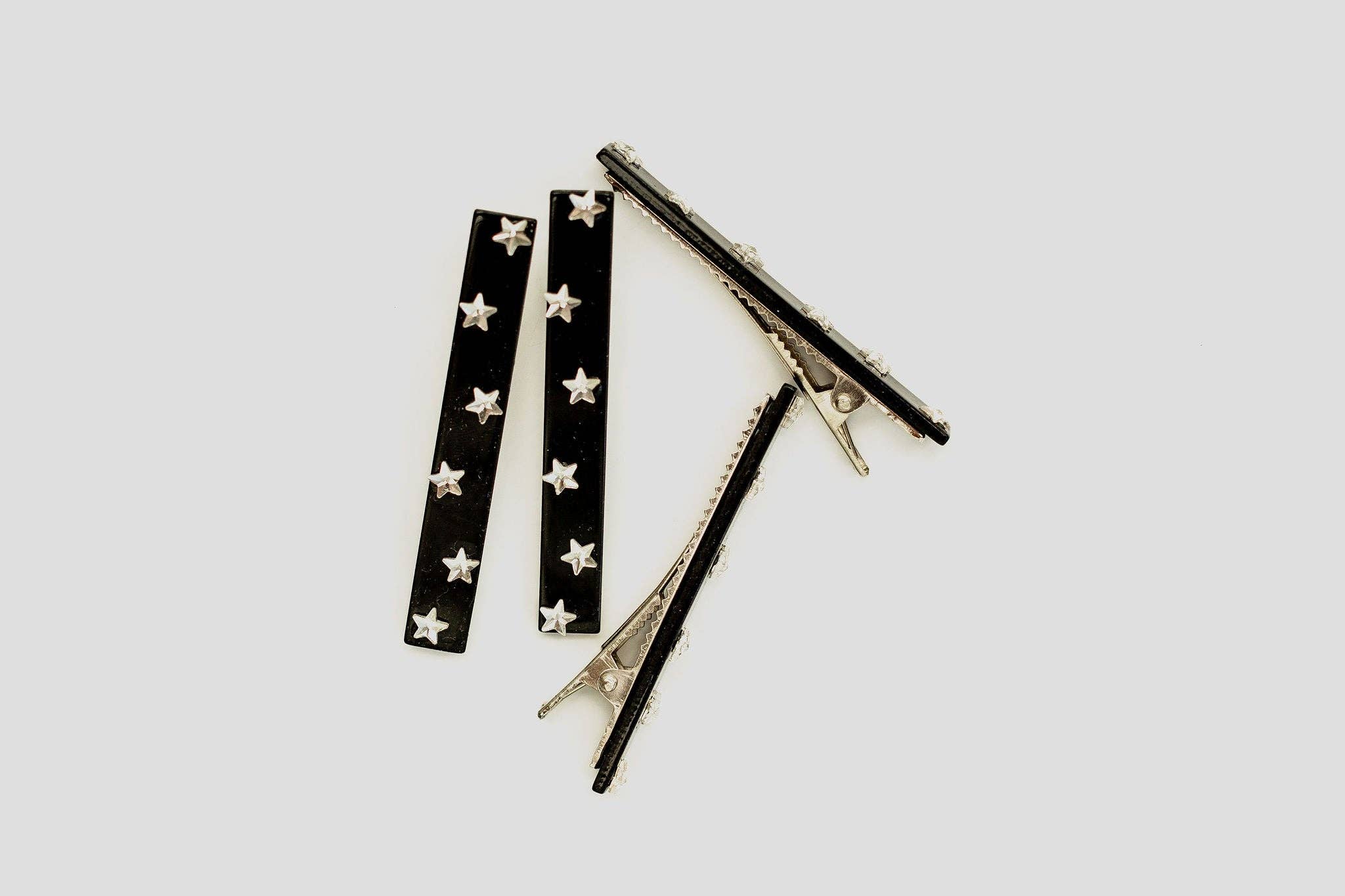 Hair Accessories: Stardust Clips: Black – LA Finch Fabrics